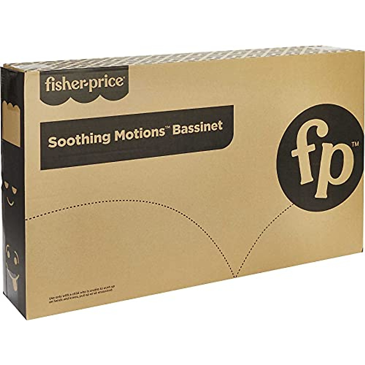 Fisher-Price Baby Bedside Sleeper Soothing Motions Bassinet With Lights Music Vibrations & Overhead Mobile, Windmill