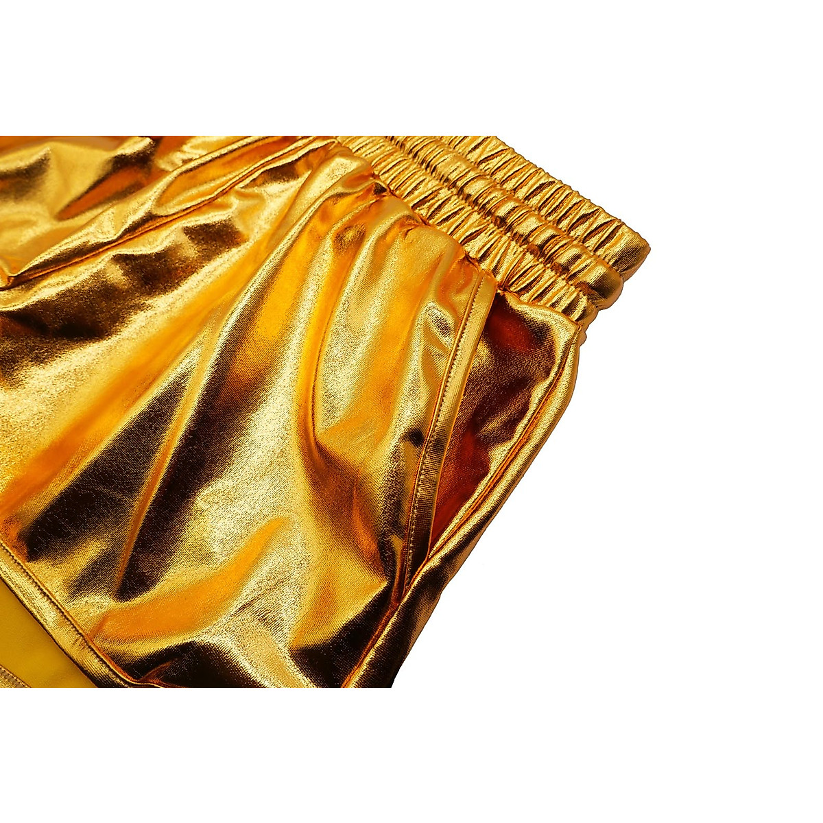 Gold Girls Metallic Shorts Shiny Sparkle Dance Hot Pants Shorts 6-7 Years