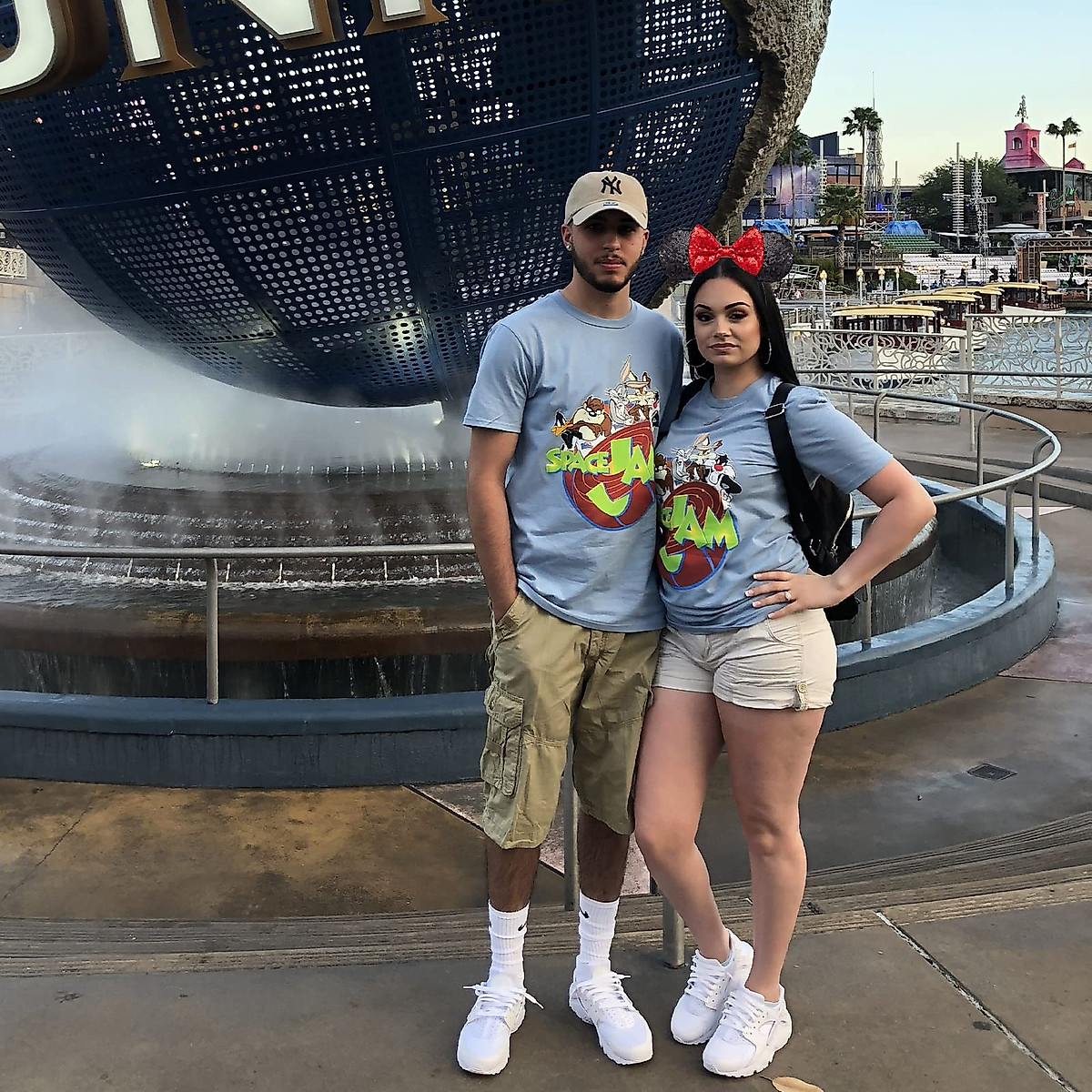 YUNISS 2 PCS Mouse Ears, Shiny Red Sequin Bow Mouse Ears Headbands for Adult Women Girls Christmas Birthday Party (Red&dot bow)