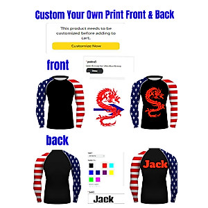 Custom Made Long Sleeve Compression BJJ Wrestling Cross Training Rash Guard- Camo Rash Guard Compression Shirt for No-Gi, Gi, & MMA