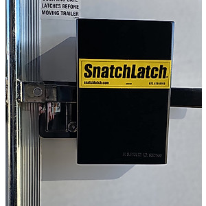 SnatchLatch — Door Lock for Heavy Duty Trailer — Anti Theft Device — for use with CAM BAR Style Latch ONLY — Utility Trailers, Locks for Trailers