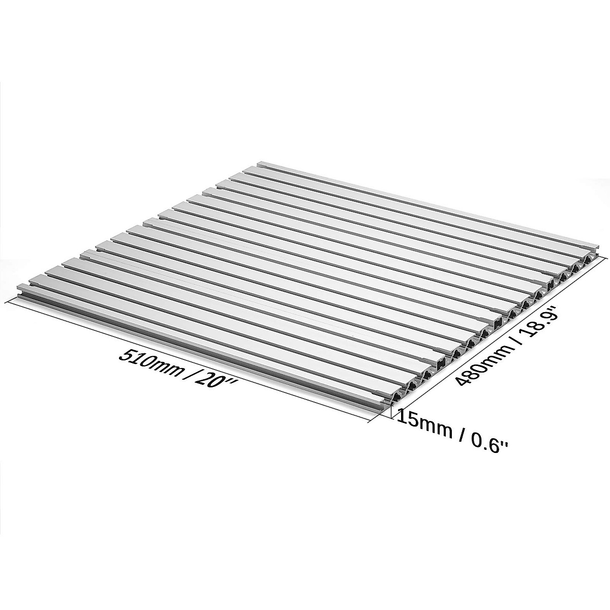 Genmitsu Aluminum Spoilboard for PROVerXL 4030, 51 x 12 x 8cm (20''x 4.7''x 3.1'')