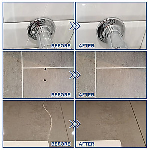 Tile Repair Kit, Ceramic Tile Repair Kit(Color Match), Porcelain Repair Kit with Super Strong Adhesion, Fix Porcelain Tile Chips, Cracks, Holes on Ceramic Tile, Porcelain, Acrylic, Fiberglass