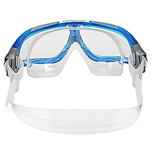 Aqua Sphere Seal 2.0 Swim Goggles - Comfortable Leak Resistant Seal, Distortion Free Vision| Unisex Adult, Clear Lens, Light Blue/White Frame, One Size, MS5074109LC
