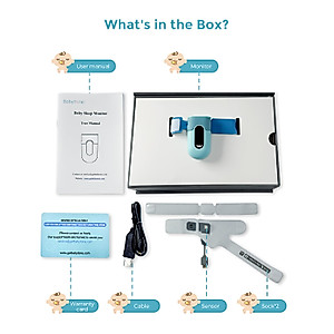 Babytone Baby Oxygen Monitor, Baby Sleep Monitor, Tracking Avg O2, Pulse Rate and Movement for Infant, Wearable Foot Monitor with Bluetooth and APP, for 0-36 Months Newborn's Sleep(New Version-Sock)