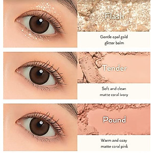 UNLEASHIA Glitterpedia Eye Palette NO.3 All of Coralpink