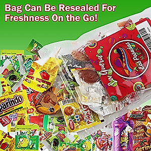 Las Posadas Candy (50 Counts) – Spicy, Sweet, Sour Dulces Mexicanos Assortment Pack – Authentic Mexican Snacks for Kids and Adults (La Guera 50)