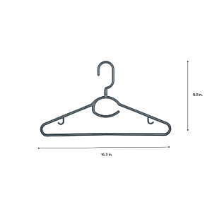 WOOLITE Swivel Neck 5 Pack in Grey Hangers Gray