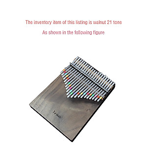 ZSDM 21 Tones Solid Wood Kalimba 21 keys Thumb Piano Mbira Finger Piano Gift for Adult Beginners Professional Birthday Gifts African Wooden Portable music Instrument…