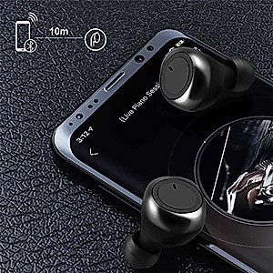 Wireless Earbuds,Super Fast Charge,Bluetooth 5.0 in-Ear Stereo Headphones with USB-C Charging Case, 30H Playtime,Built-in Mic for Clear Calls,Touch-Control,IPX7 Waterproof Resistant Design for Sports