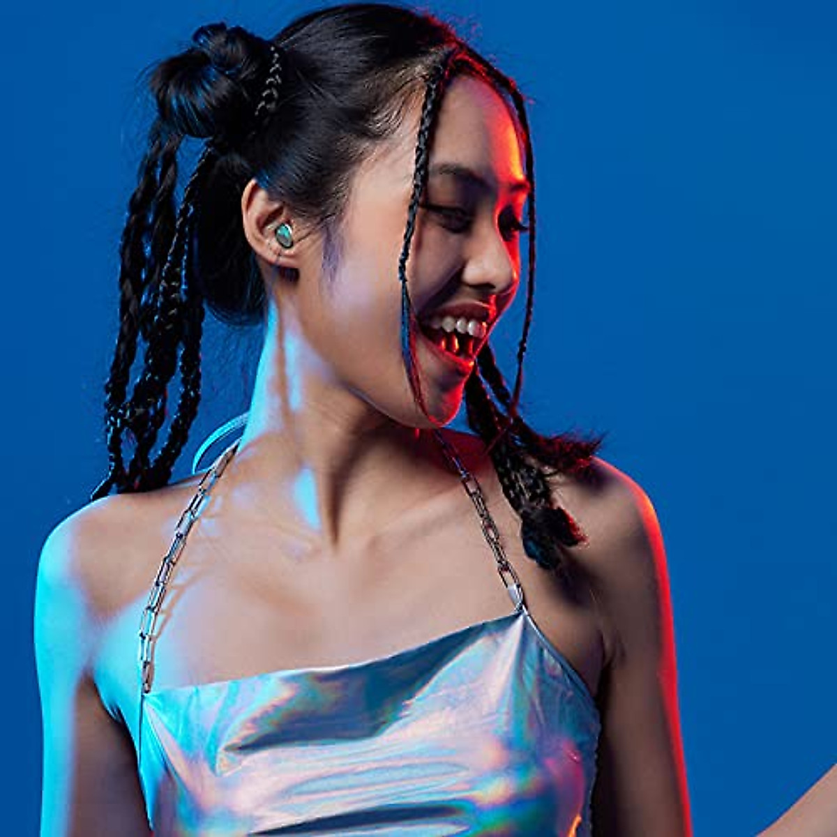 Wireless Bluetooth Headset 5.3 Led Color Screen Digital Display Earplug Stereo Sound Waterproof Large Capacity Battery Sports Headset