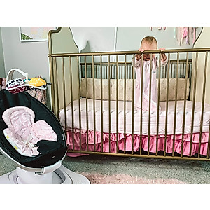 Infant Insert Compatible with 4Moms Mamaroo & Rockaroo – Car Seat Insert 2 Pack – Reversible Infant Car Seat Insert – Soft Plush Minky Car Seat Head Support Insert