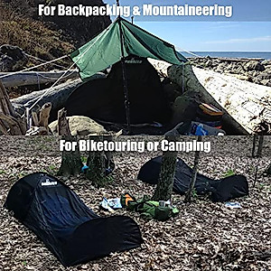 L RUNNZER Single Camping Tent, Pop-Up Net with Upgraded Mesh for Sleeping Outdoor Camping Traveling