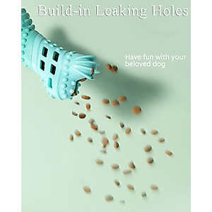 Rfirady Dog Chew Toys for Aggressive Chewers, 2 Pack Indestructible Durable Tough Interactive Dog Toys with Dog Treat Ball, Puppy Teething Chew Toys for Small Meduium Large Dogs