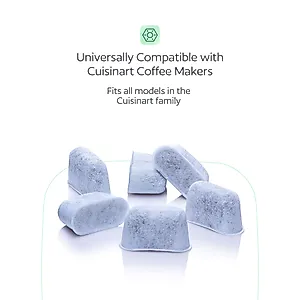 6 Water Filters for Cuisinart Coffee Makers - Fits all Cuisinart Coffee Brewers - Replacement Charcoal Water Filters for Cuisinart