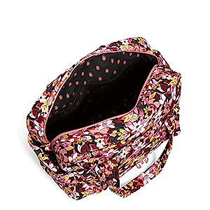 Vera Bradley Women's Cotton Utility Travel Bag, Rosa Floral - Recycled Cotton, One Size