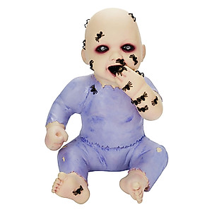 Spirit Halloween Spider Biter Billie Zombie Baby Decoration | Halloween Décor | Horror Décor | Creepy Baby Doll | Scary Decoration