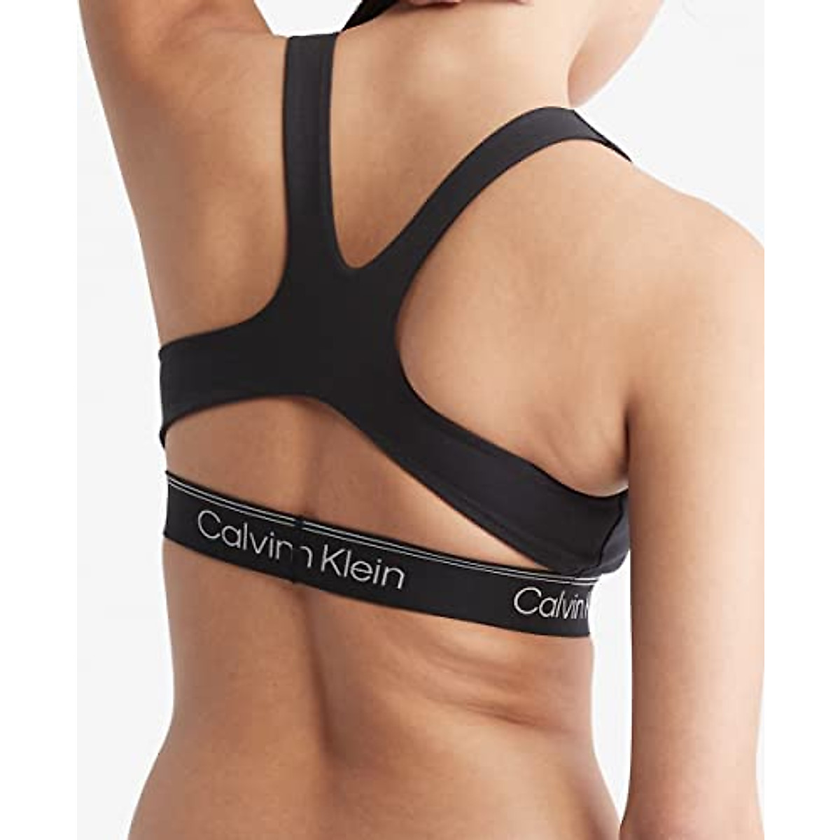 Calvin Klein Women's Athletic Unlined Bralette, Black