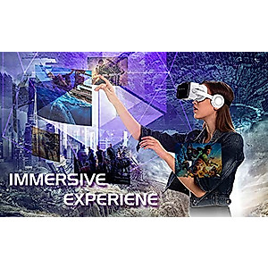 Shinecon VR Headset, VR 3D Virtual Reality Headset for Movies and Games VR Glasses Goggles Compatible with Phone & Android, 2K Anti-Blue Lenses, Adjustable Pupil & Object Distance