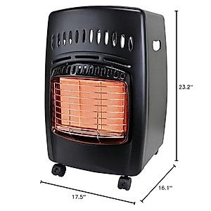 Dyna-Glo RA18LPDG 18,000 BTU Cabinet Heater, Black