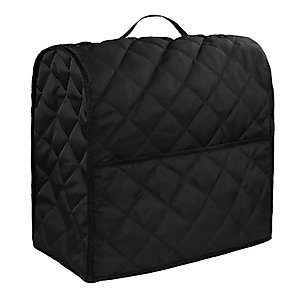 Stand Mixer Cover, 4.5 Quart And Thicken,top With Handle,suitable For Mixers And Other Small Kitchen Appliances (Black, 4.5/5 QT)