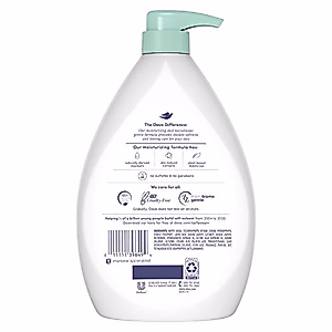 Dove Body Wash Hypoallergenic and Sulfate Free Body Wash Sensitive Skin Effectively Washes Away Bacteria While Nourishing Your Skin, 34 Fl Oz (Pack of 3)