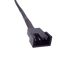 Fancasee (4-Pack) 4 Pin PWM Fan Power Supply Cable PC Internal Motherboard Fan Power Extension Cable Adapter Cord Wire for Computer ATX Case 4-Pin / 3-Pin Cooling Fans Cable (10.5 inch)