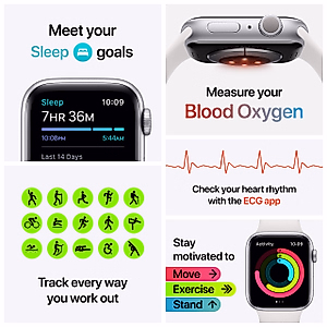 Apple Watch Series 6 (GPS, 44mm) - Red Aluminum Case with Red Sport Band (Renewed)