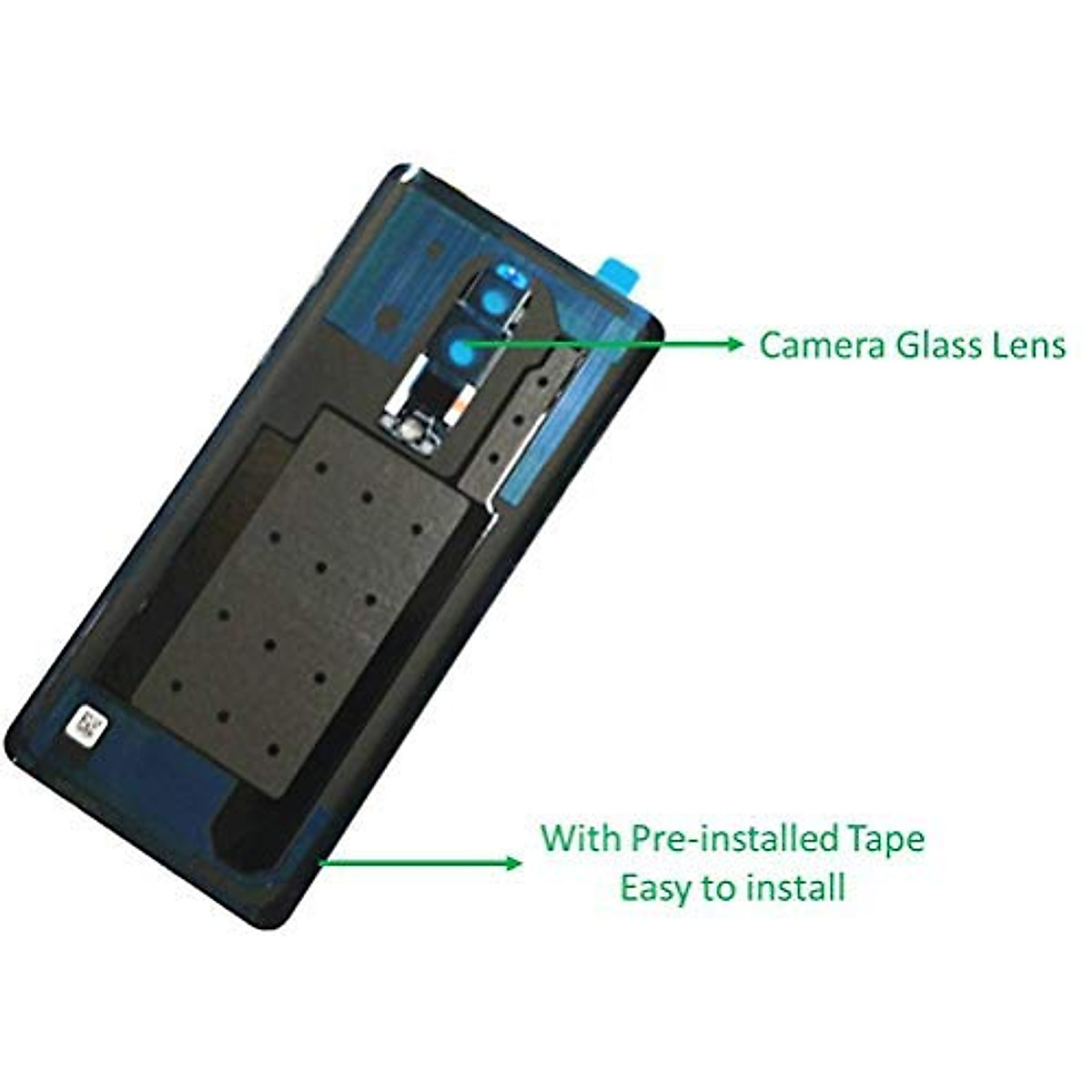 for Oneplus 8 6.55 inch Back Cover Glass Replacement with Camera Glass Lens Housing Assembly Parts+ Adapter Eject Pin Tools(Interstellar Glow)