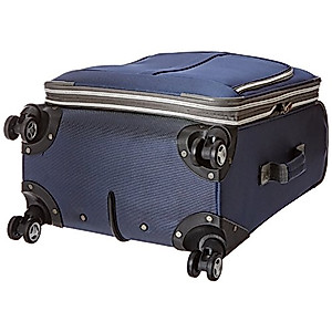 Olympia U.S.A. Tuscany 25 Inch Expandable Vertical Rolling Luggage Case, Denim Blue, One Size