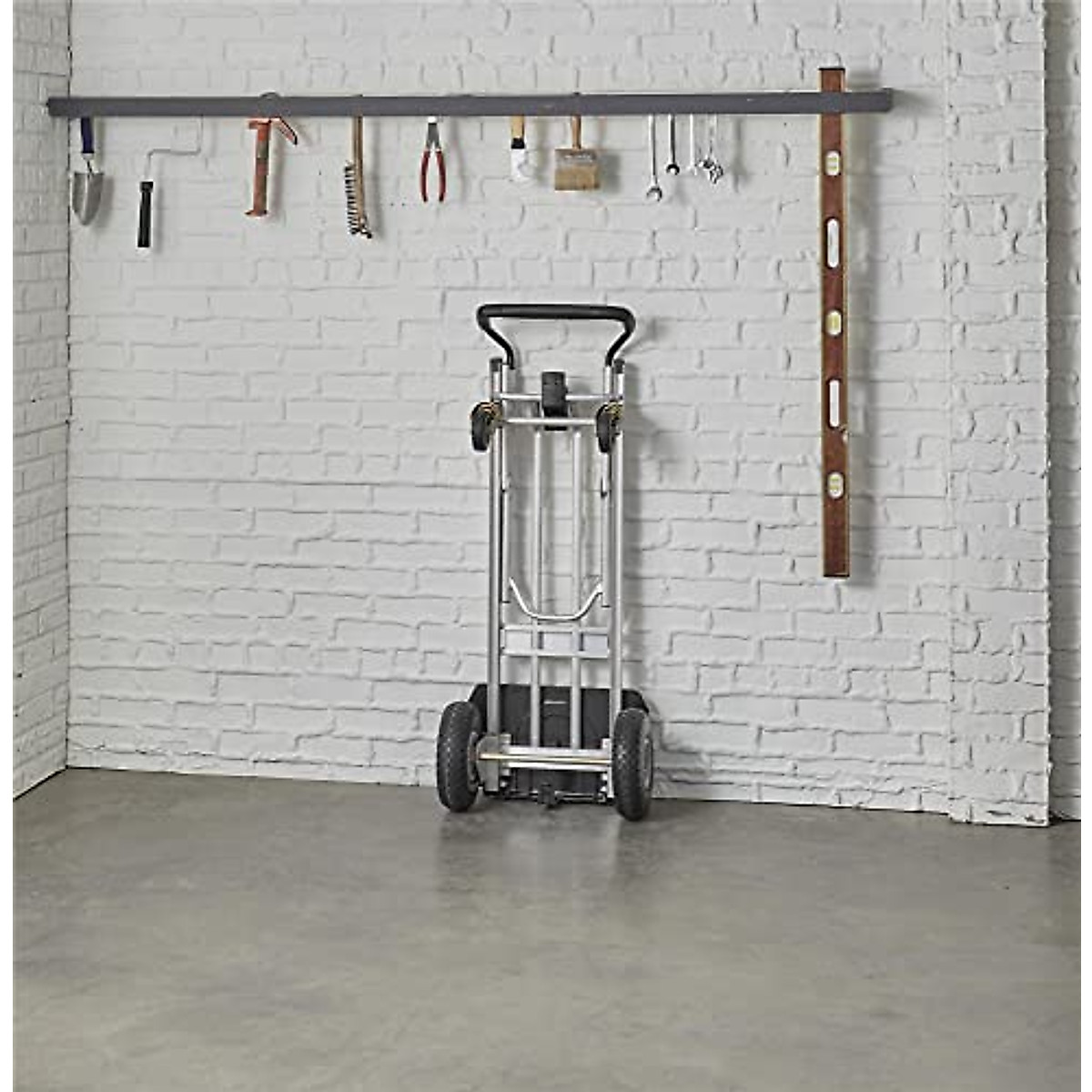 COSCO 12243ASB1E 3-in-1 Folding Series Hand Truck Platform Cart with Flat-Free Wheels, 800 lb/1000 lb Capacity, Aluminum/Black