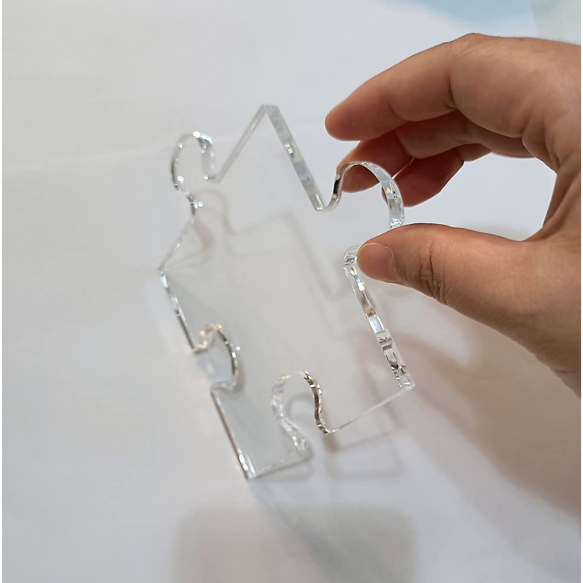 Acrylic Router Template,Puzzle Piece Serving Board Router Template for Charcuterie Home Kitchen Cutting Board Handle (Large)