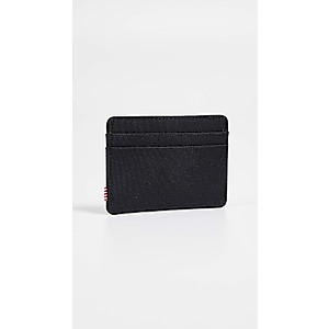Herschel mens Charlie Rfid Card Case Wallet, black, One Size US