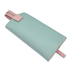 Funny live Foldable Monster Pencil Case Wide-Opening Makeup Pouch Stationary Box, Big Capacity Leather Pencil Pouch Pen Bag Holder Stationery Organizer for Boys Girls Teen (Lake Blue)