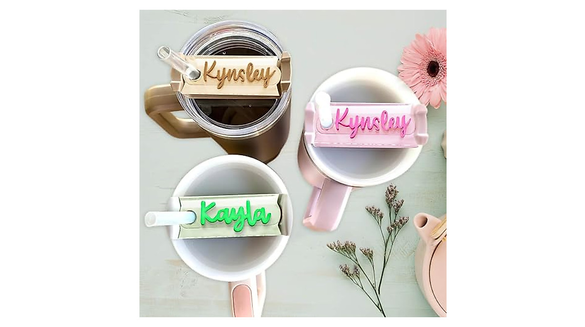 Custom Personalized Nameplate for Tumblers | LASFOUR