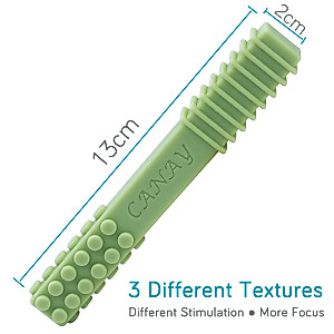 Sensory Chew Stick Toys (5 Pack) - Designed for ADHD, Autism, SPD, Oral Motor Stimulation, Special Needs - Extra Tough Sensory Oral Motor Chew Tool for Moderate Chewers (Standard - Moderate Chewer)