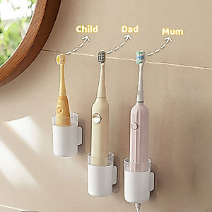 Rolling Tray Cover Wall Mounted Electric Toothbrush Holder Toothbrush Shelf Bathroom Toilet Toothbrush Storage Rack Toothbrush Holder Self Adhesive Electric Toothbrush Drying Rack Wall Mount Kitchen