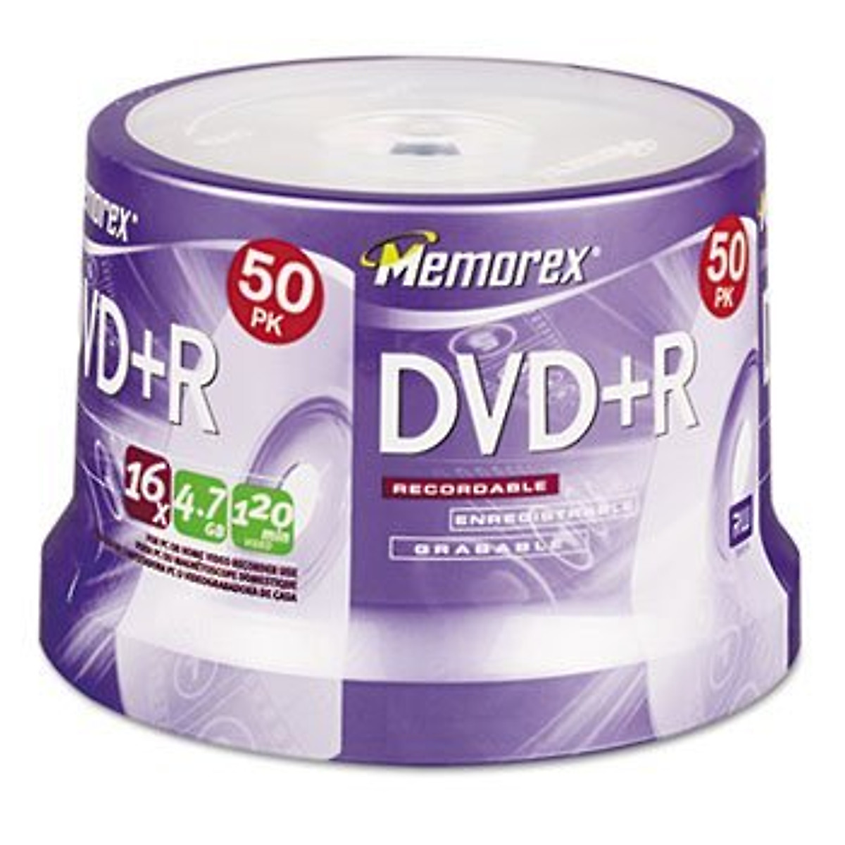 Imatn-Memorex Dvd+R Recordable Disc ,Dvd+R ,4.7Gb ,50/Spndl (Pack Of 4