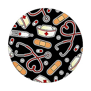 Nurse Gift Nurse Life Nursing Girls Medical Doctor Oncology PopSockets Swappable PopGrip