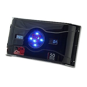 Rockville 50 Farad 24V Surge Hybrid Ion Capacitor Voltage+Amperage Meter (RXC50D)