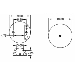 2 pack of TORQUE Air Spring Bag for Volvo Trucks (Replaces Firestone 8829, W01-358-8829 & Goodyear 1R12-405, Volvo 20505399) (2 x TR8829)