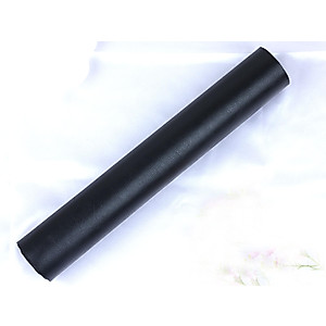 Smooth Solid Color Black Faux Leather Sheets Roll 12"X53" (30cmX135cm),Very Suitable for Making Crafts, Leather Earrings, Bows,Sewing(Black)