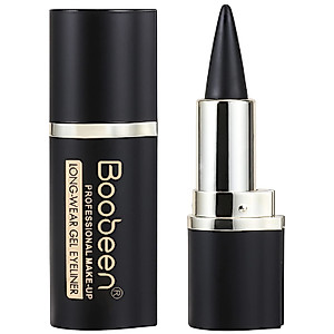 Boobeen Eyeliner Pencil - Black Eyeliner Pen Gel - Quick Drying Formula Eye Liner - Waterproof Smudge-proof All Day Eyeliner Makeup - Long Lasting Create Statement Eye Look