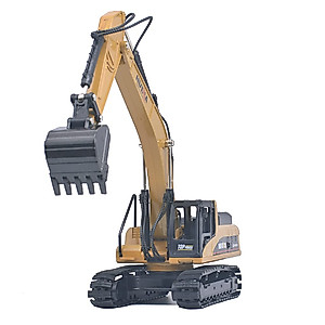 Ailejia Alloy Excavator Construction Truck Toy Tractor Boy Toy Manual Excavator Metal Construction Equipment Models