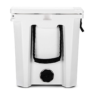 Grizzly 100 Cooler | 100 qt Ice Chest Durable Rotomolded Insulated | Made in USA | Warranty for Life | For Beach Boat Camping Fishing Hunting | G100 | White