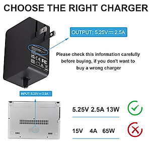 Surface 3 Charger 13W 5.2V 2.5A AC Power Adapter Charger Cord Replacement for Microsoft Surface 3, Model 1623 1624 1645 Tablet with USB Charging Port 4.9Ft Cable-1.5m(Not Compatible Surface Pro 3)