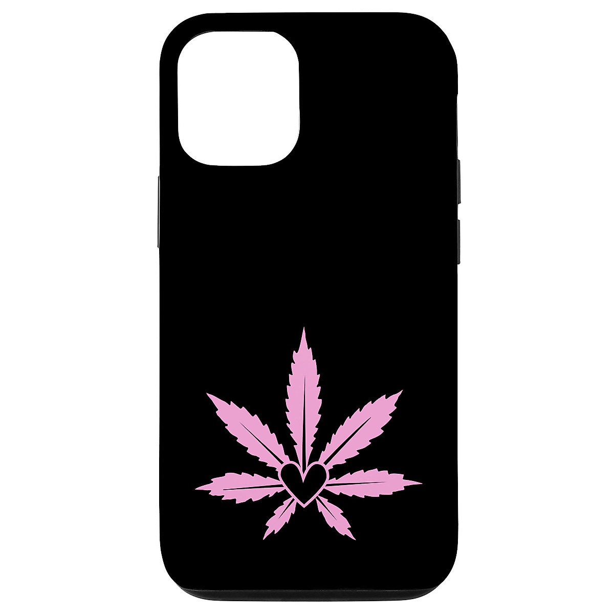 iPhone 14 Pro Pink Marijuana Pot Leaf CBD Cannabis Women's Weed Cute Case
