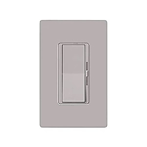 Lutron DVCL-153PR-GR 150W Single or 3-Way CFL/LED Halogen and Incandescent Digital Dimmer, Gray