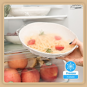 Plastic Food Wraps 12 Inch x 100 Square Foot Plastic Food Wrap with Slide Cutter, Microwave Safe, BPA-Free, Clear Plastic Food Wrapping Film, Non Tear, Ideal for Containers, Food Storage