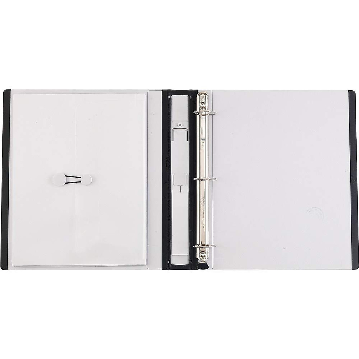 1" STAPLES Better View Binder with D-Rings, White